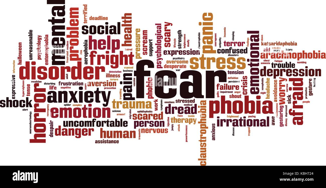 Fear word cloud concept. Vector illustration Stock Vector Image & Art ...