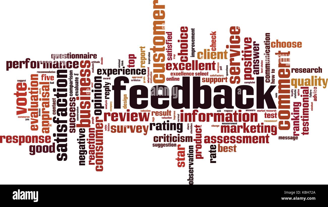 Feedback word cloud concept. Vector illustration Stock Vector Image ...