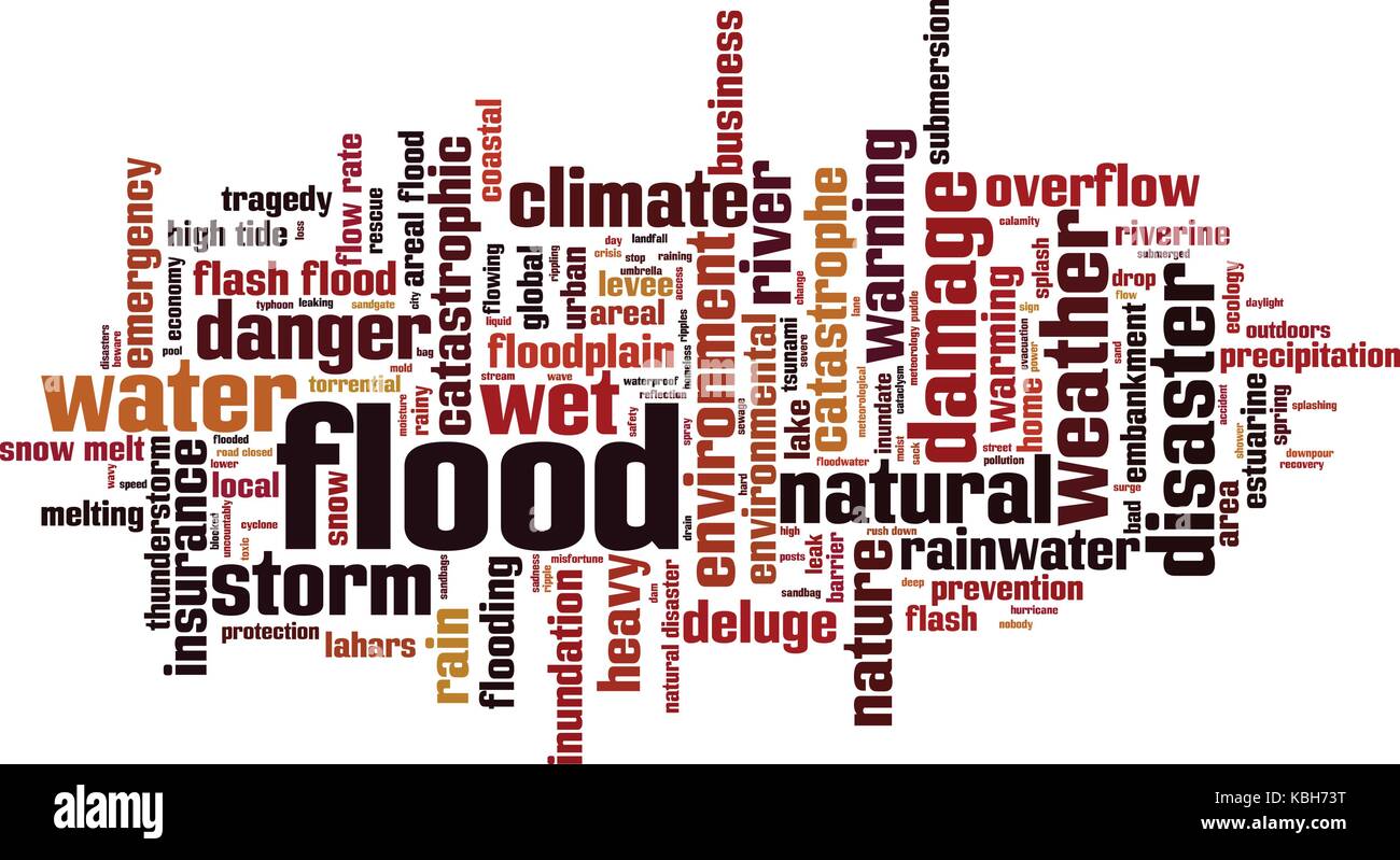 Flood word cloud concept. Vector illustration Stock Vector Image & Art ...