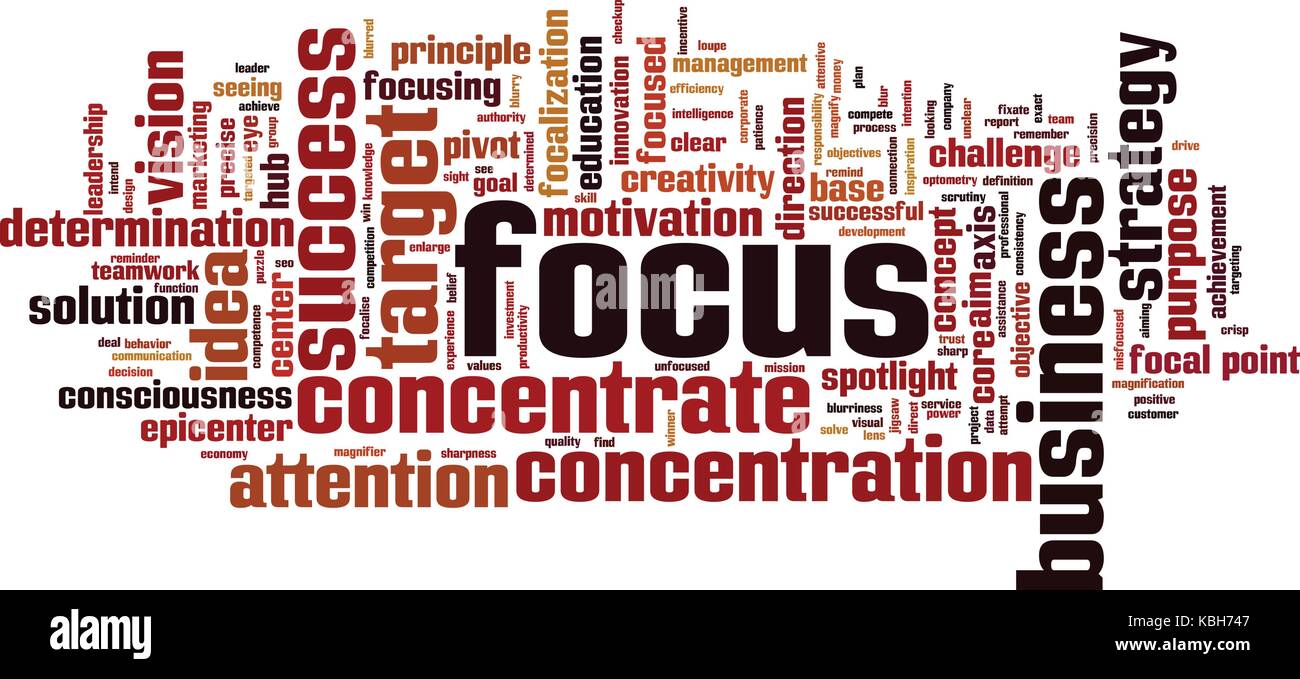 Focus concentration Stock Vector Images - Alamy
