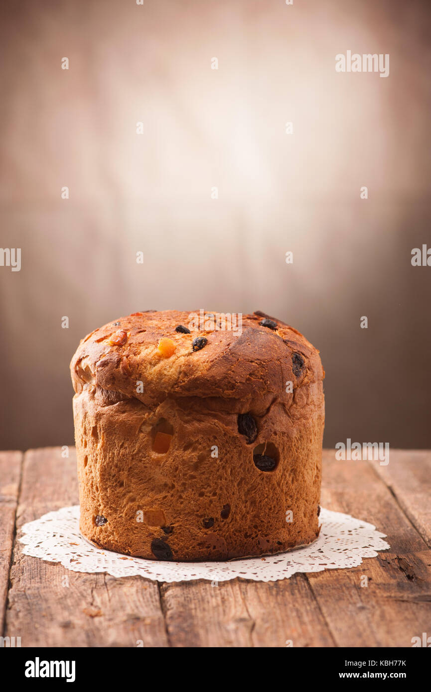 Panettone Italian Christmas cake Stock Photo - Alamy