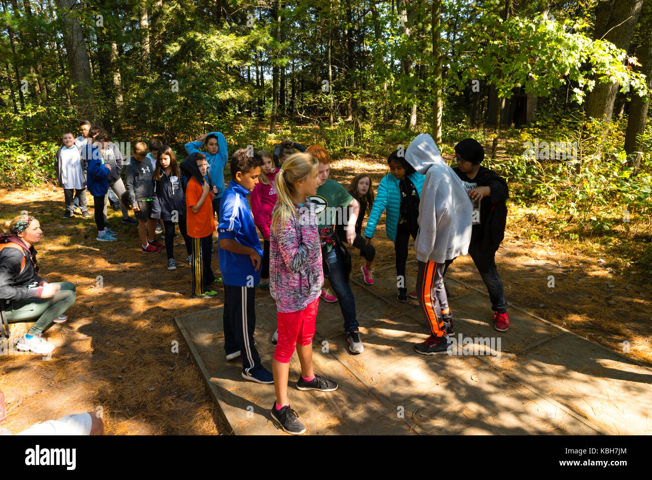 Kids learn team building skills and other environmental education ...