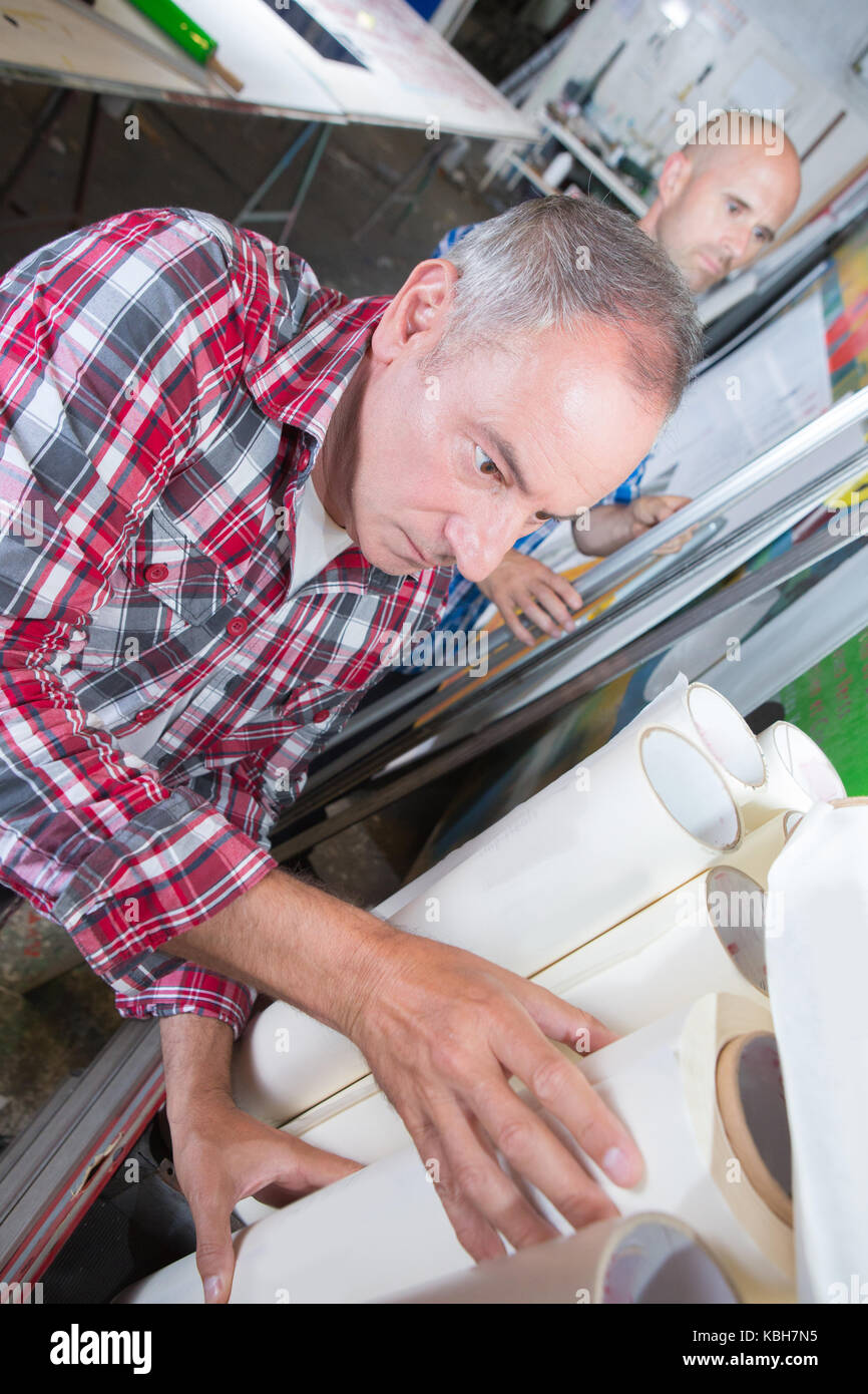 male architect using 3d printer in office Stock Photo - Alamy