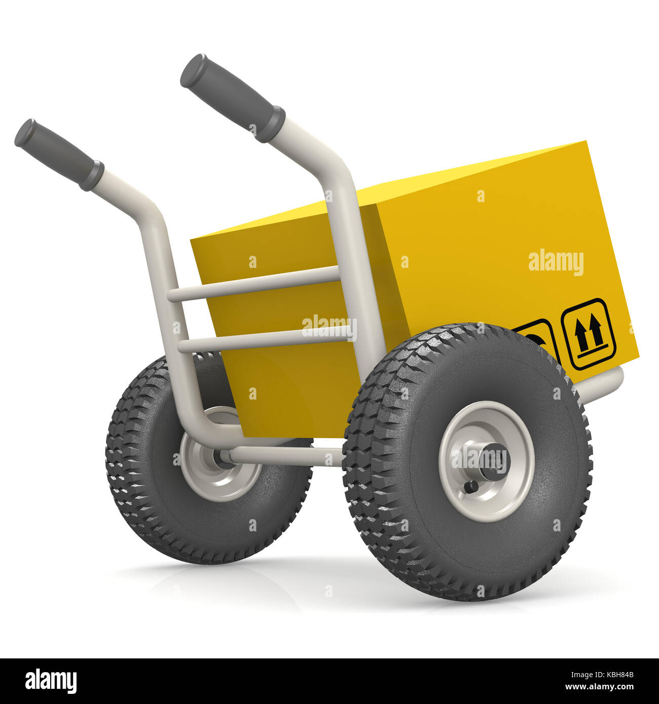 Dolly deliver package Stock Photo - Alamy