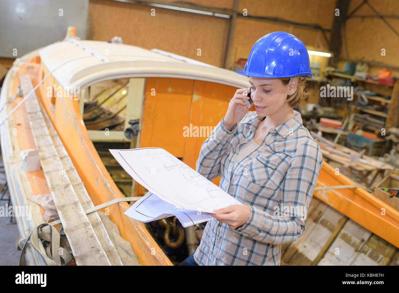 a female shipwright Stock Photo - Alamy