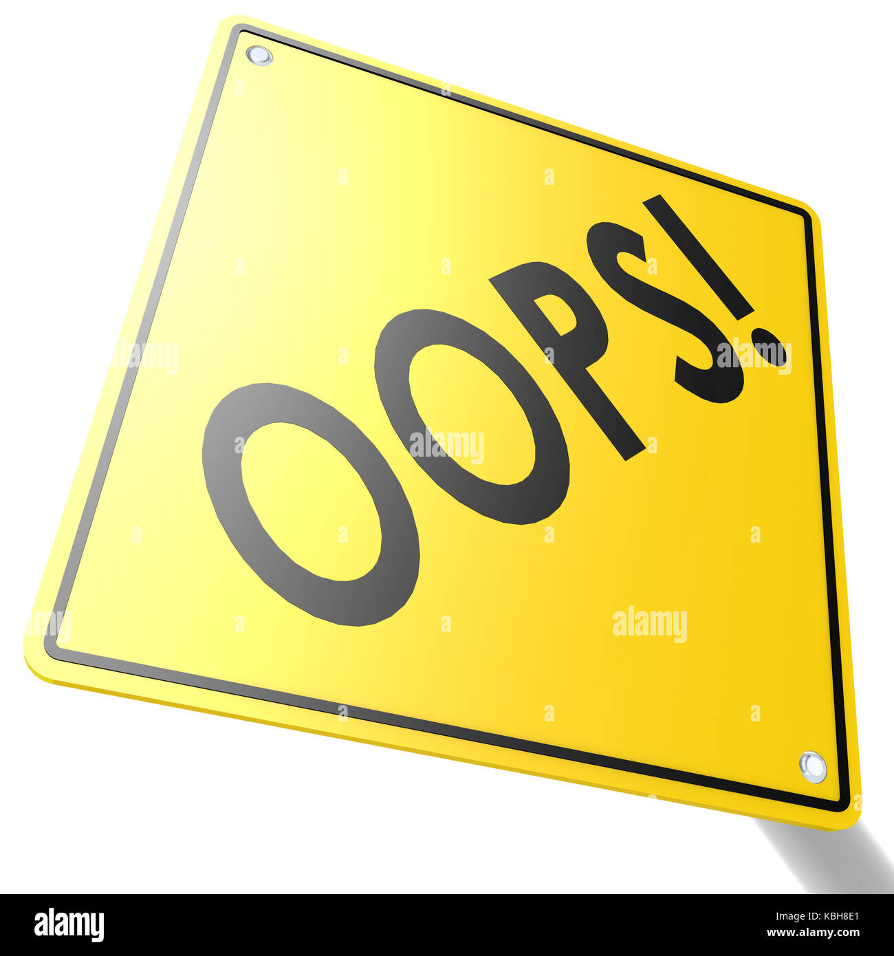 Road sign with oops Stock Photo - Alamy
