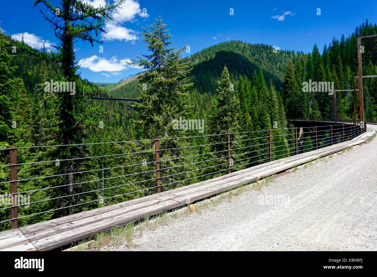 Multiple trestle bridges for biking and hiking trails Stock Photo - Alamy