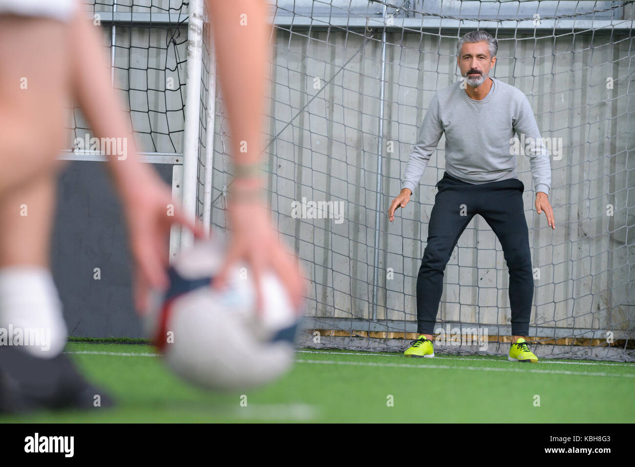 preparing to strike the ball Stock Photo - Alamy