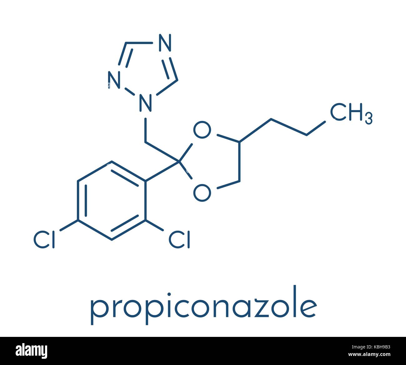 Propiconazole fungicide molecule Stock Vector Images - Alamy
