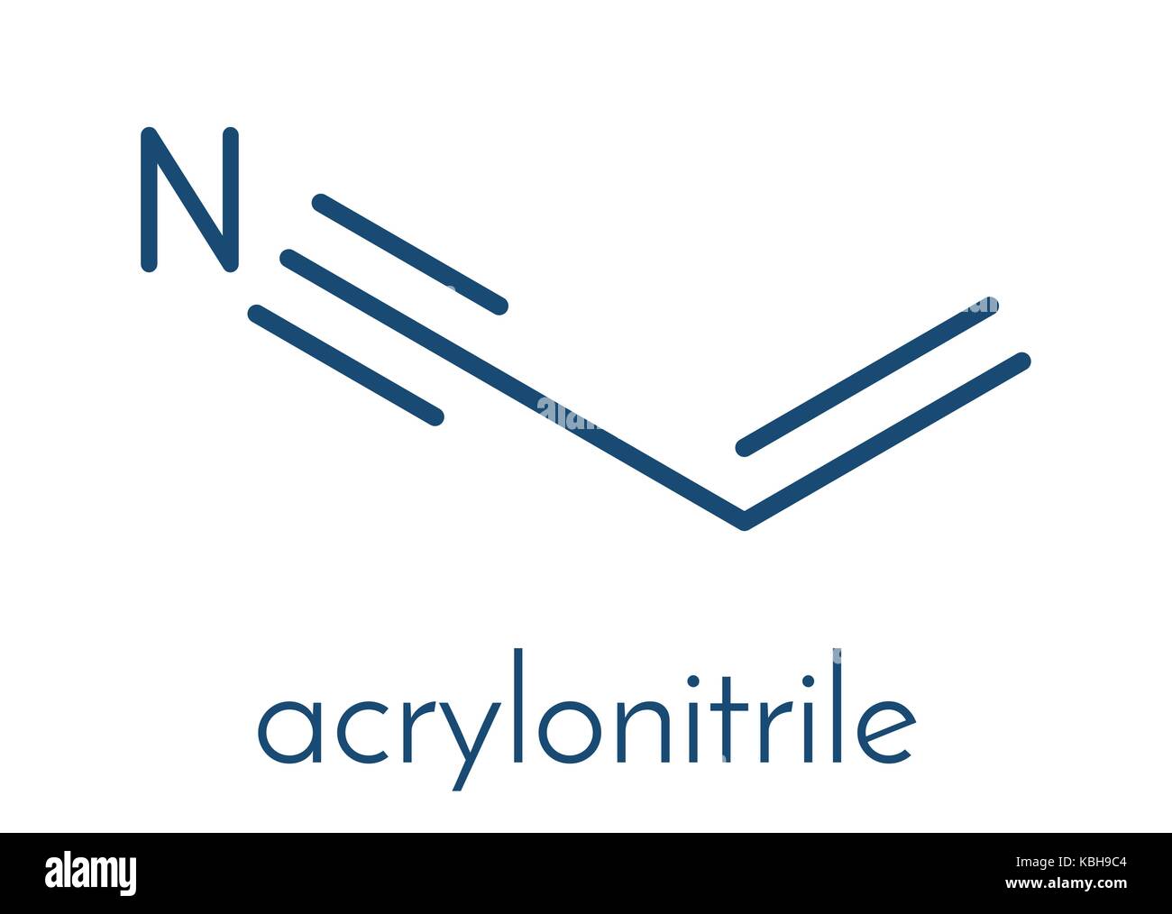 Acrylonitrile molecule, polyacrylonitrile (PAN) and ABS plastic ...