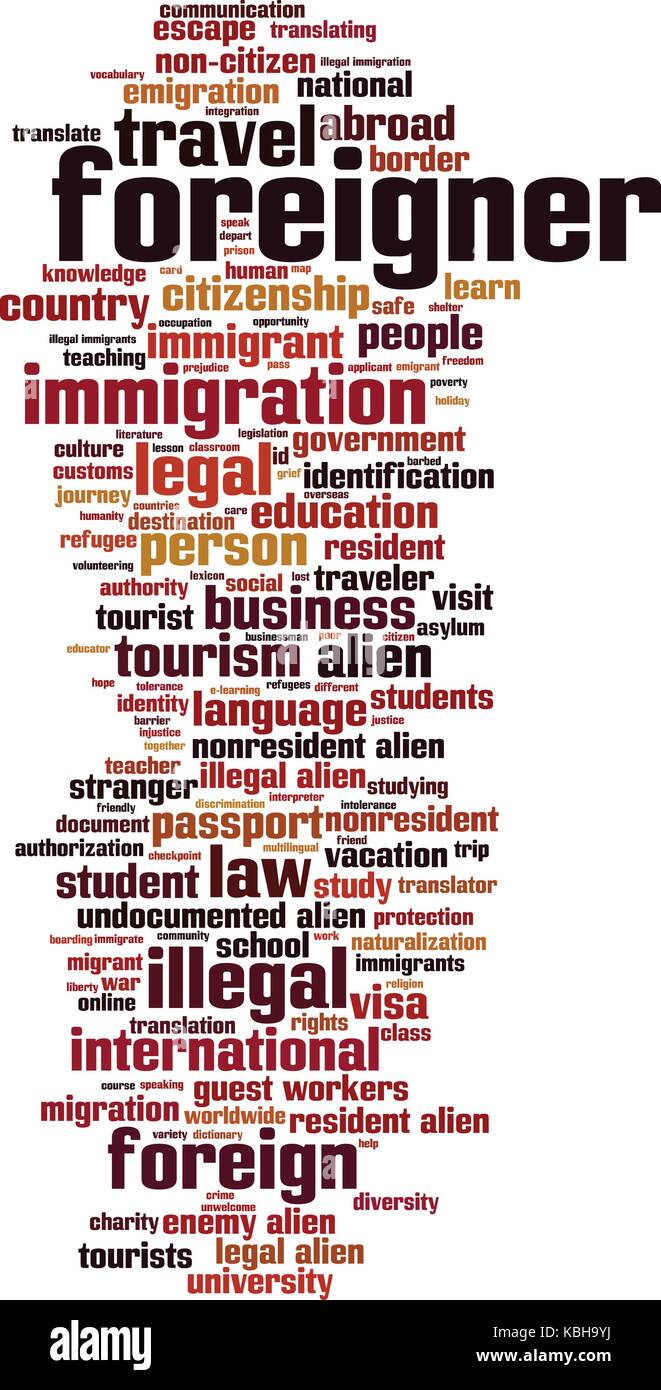 Foreigner vector vectors hi-res stock photography and images - Alamy