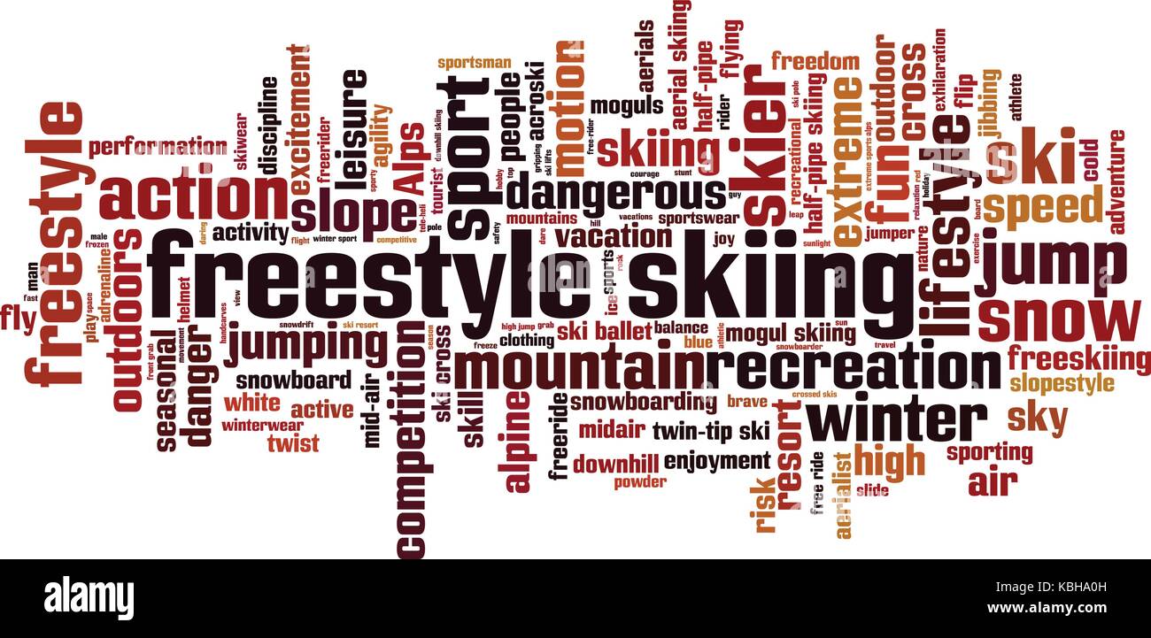 Skiing concept Stock Vector Images - Alamy