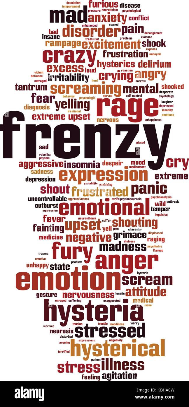 Frenzy word cloud concept. Vector illustration Stock Vector Image & Art ...