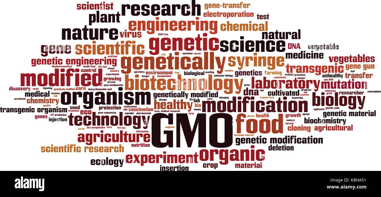 GMO word cloud concept. Vector illustration Stock Vector Image & Art ...
