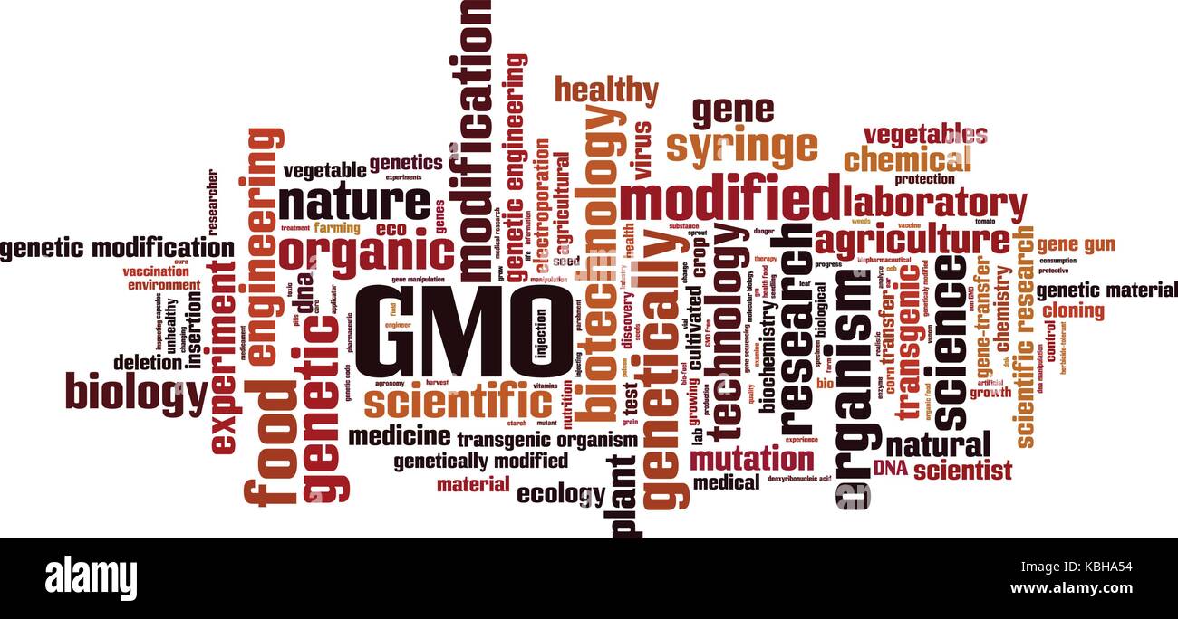 GMO word cloud concept. Vector illustration Stock Vector Image & Art ...