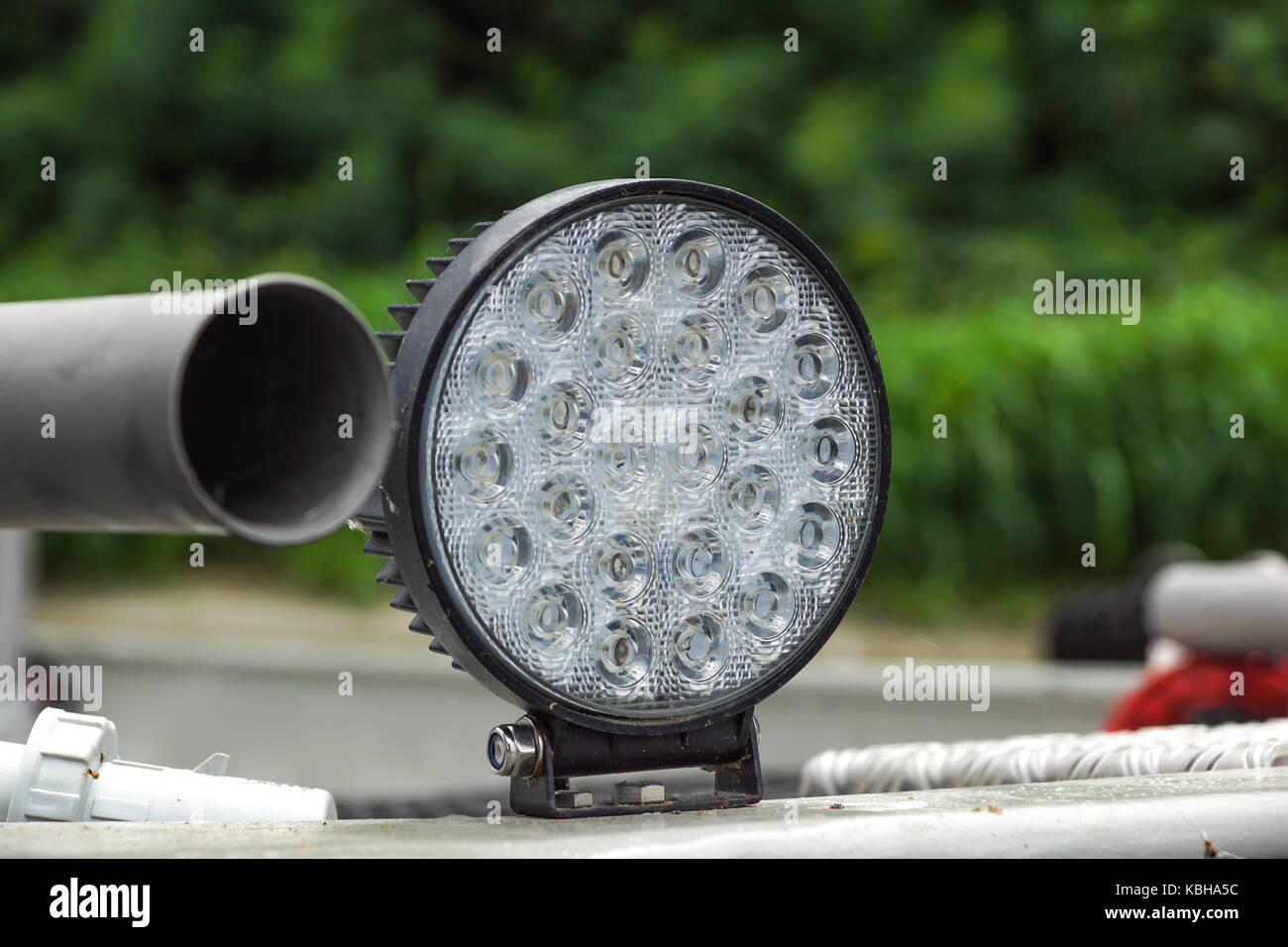 led bulb on boat in front Stock Photo - Alamy