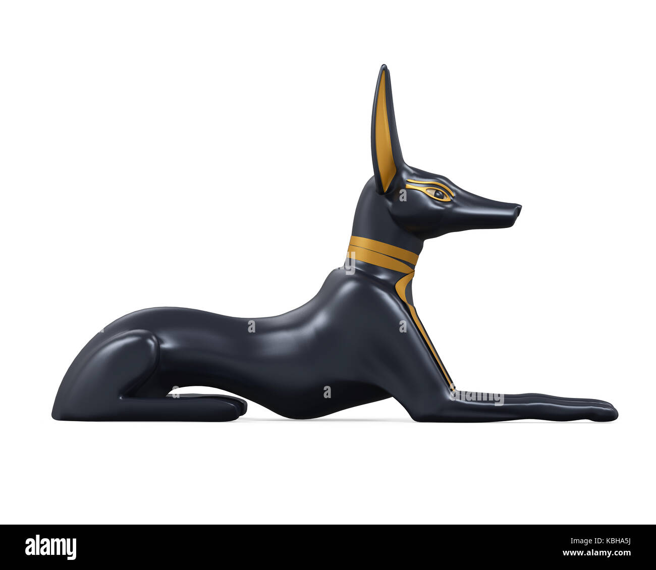 Egyptian Anubis Statue Isolated Stock Photo - Alamy