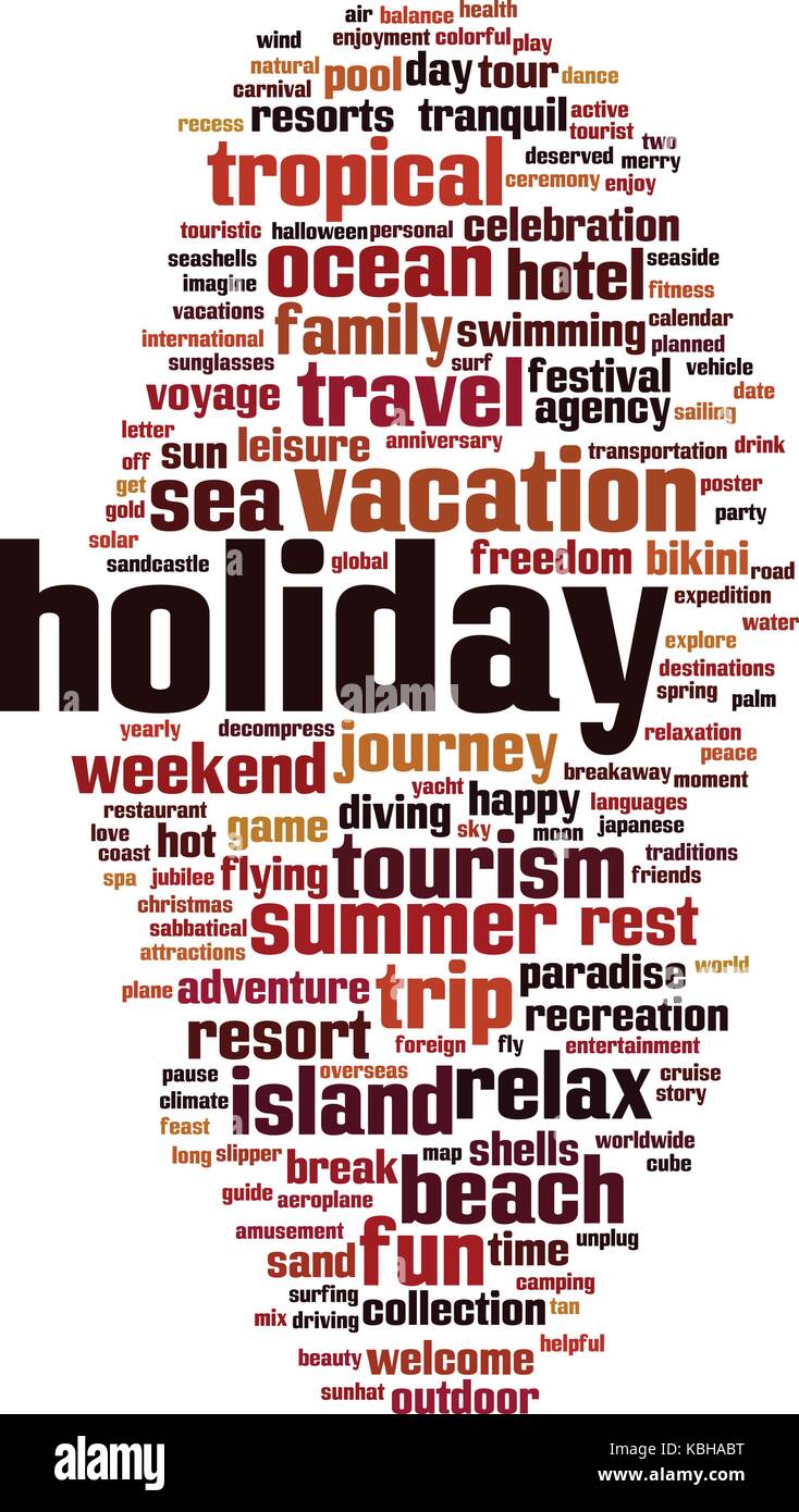 Holiday word cloud concept. Vector illustration Stock Vector Image ...