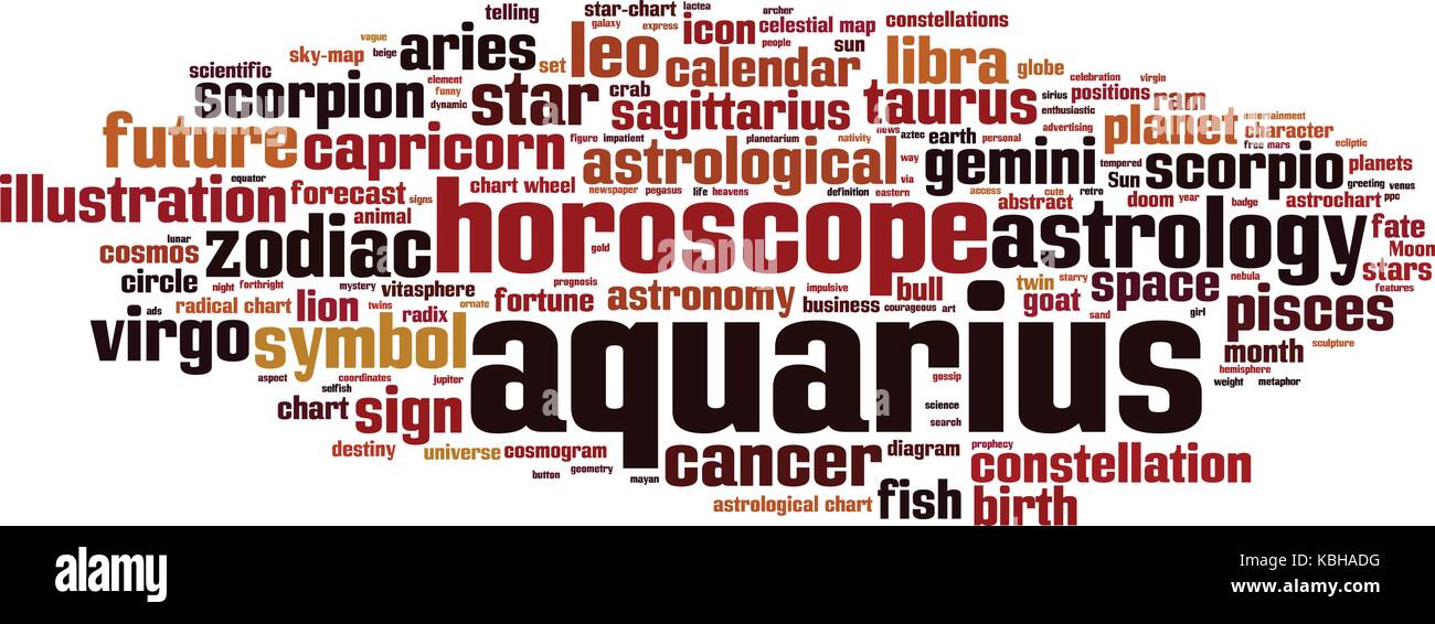 Aquarius word cloud concept. Vector illustration Stock Vector Image ...