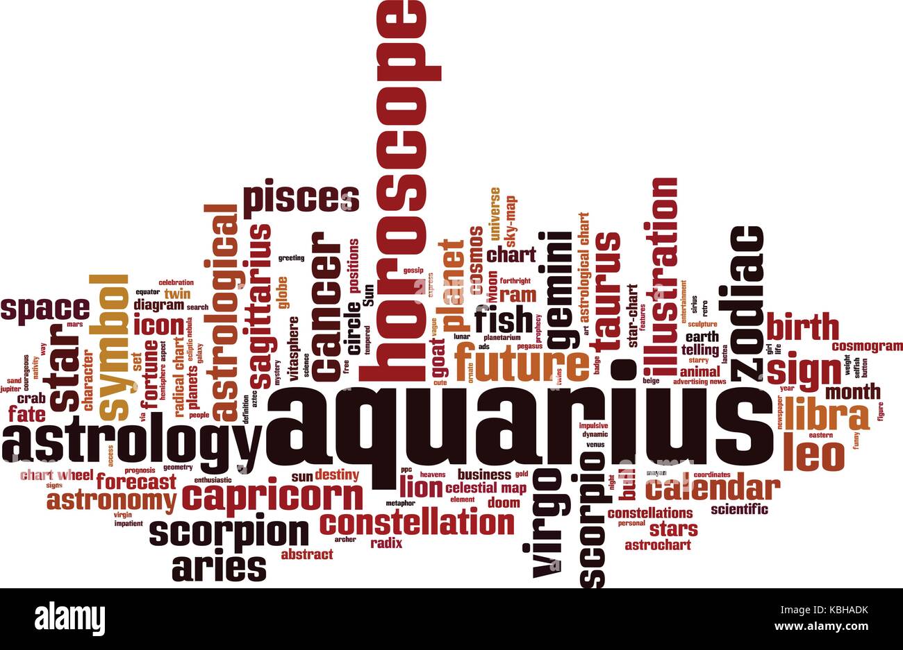 Aquarius word cloud concept. Vector illustration Stock Vector Image ...