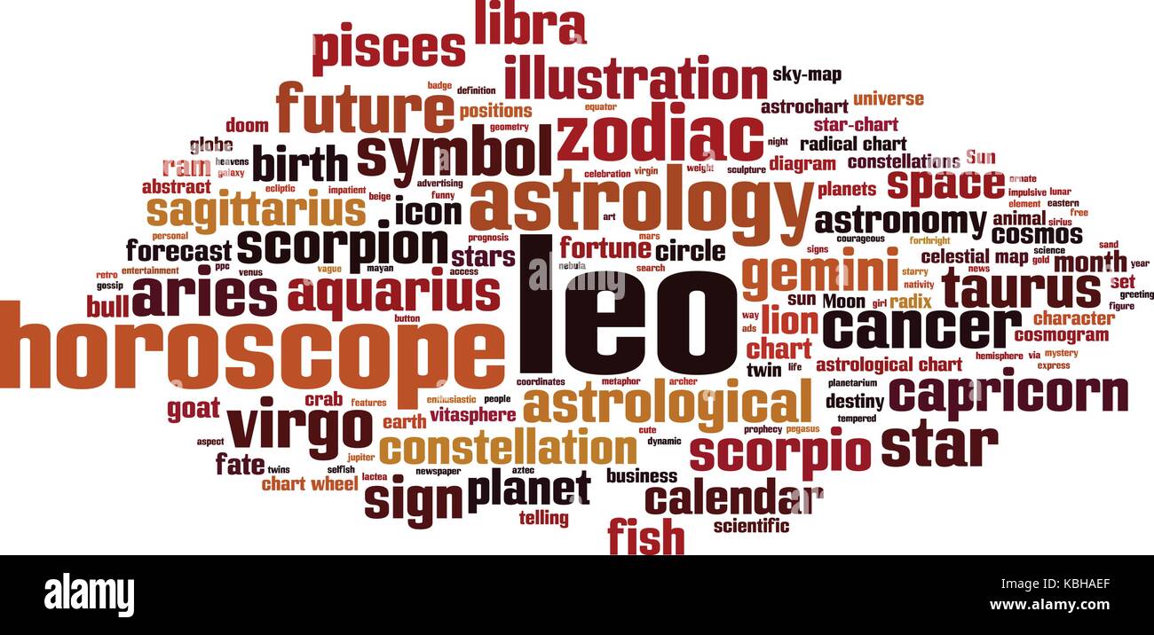 Leo word cloud concept. Vector illustration Stock Vector Image & Art ...