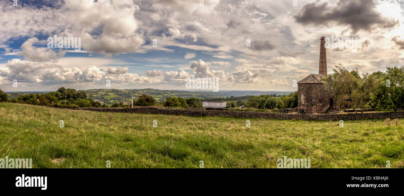 The old engine house at Middleton Top Stock Photo - Alamy