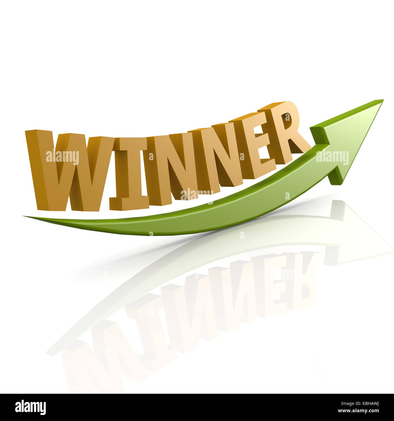 Green arrow with winner word image with hi-res rendered artwork that ...