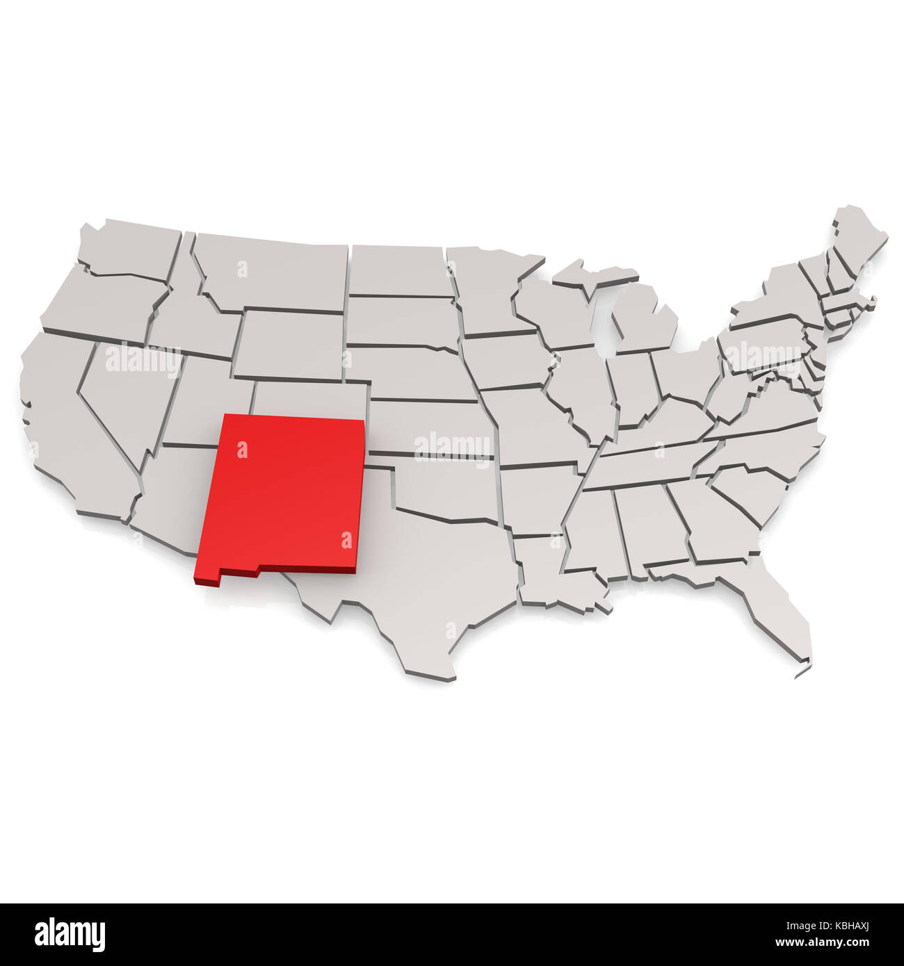 New Mexico map Stock Photo - Alamy