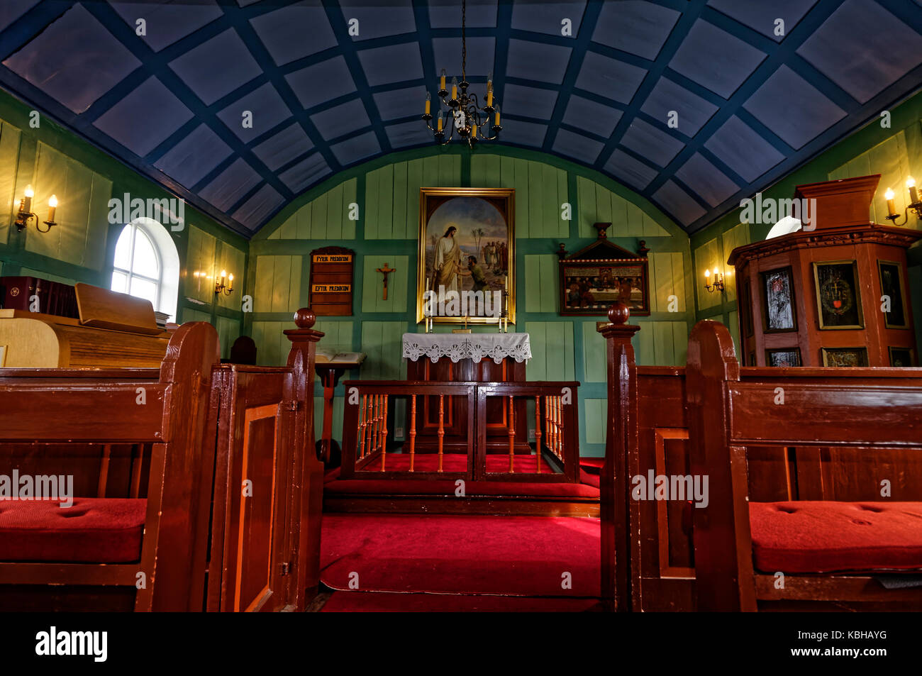 Interior of Thingvellir church (Thingvallakirkja Stock Photo - Alamy
