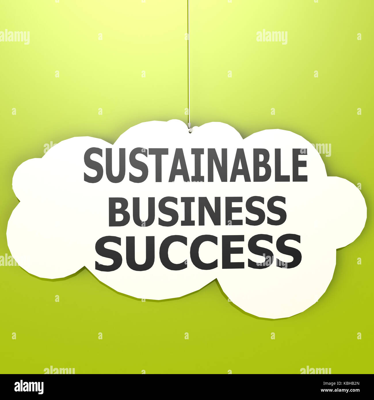 Sustainable business success image with hi-res rendered artwork that ...