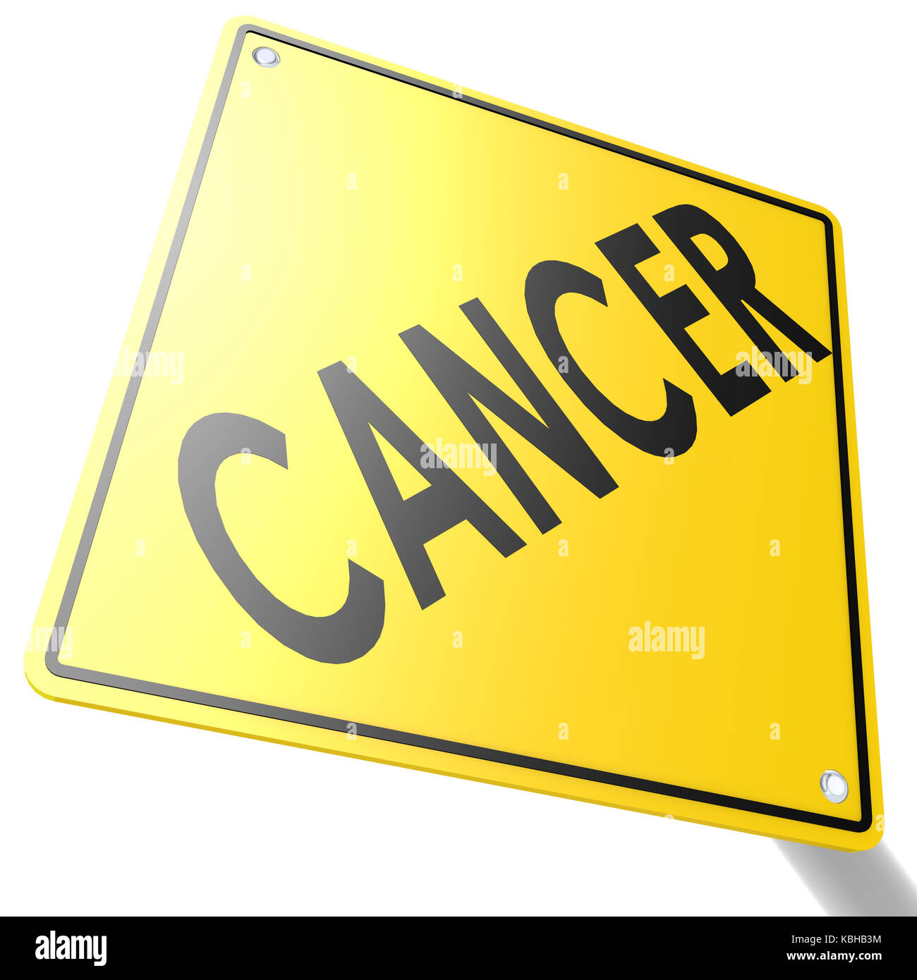 Road sign with cancer image with hi-res rendered artwork that could be ...