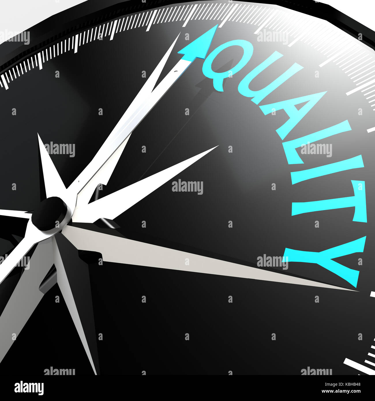 Quality word on compass image with hi-res rendered artwork that could ...