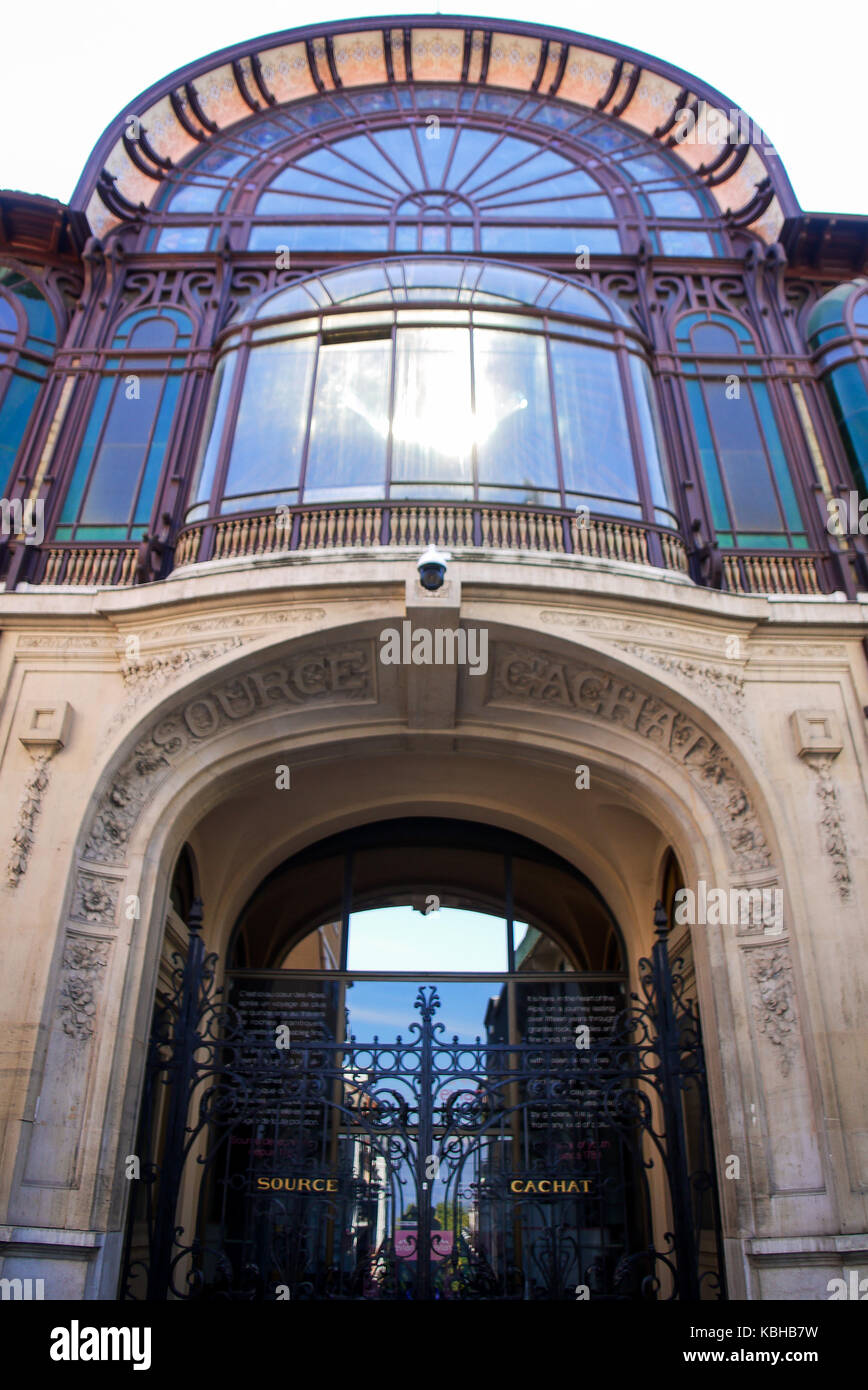 "Buvette Cachat", the original Art Nouveau building of Evian waters ...