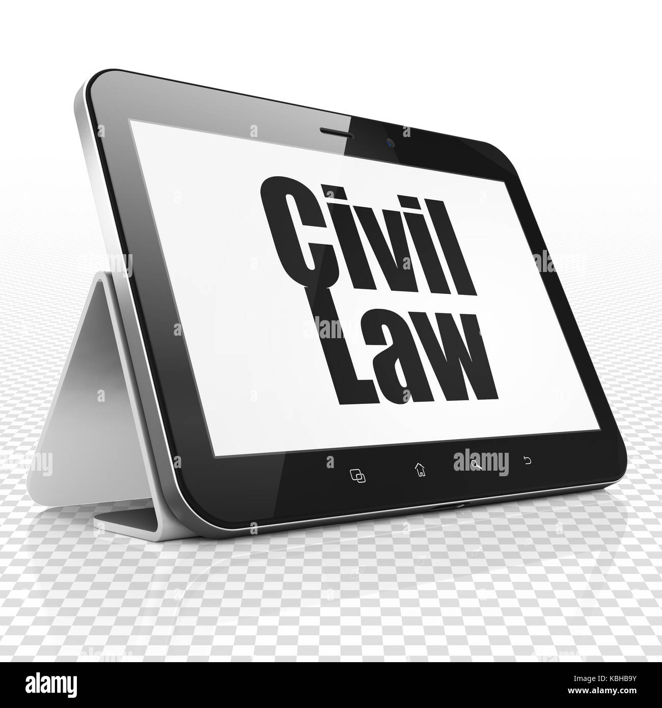 Law concept: Tablet Computer with Civil Law on display Stock Photo - Alamy