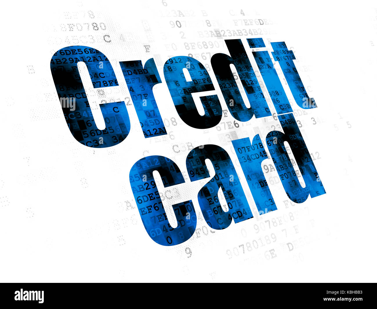 Banking concept: Credit Card on Digital background Stock Photo - Alamy