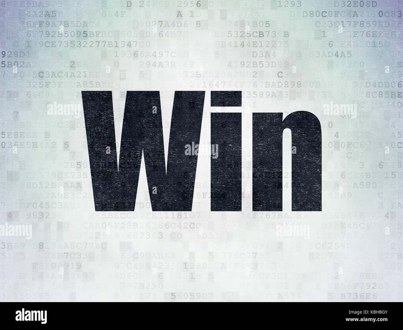 Finance concept: Win on Digital Data Paper background Stock Photo - Alamy