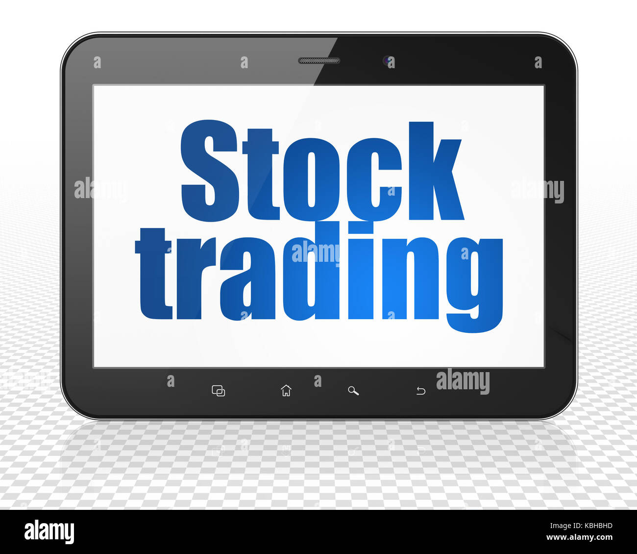Business concept: Tablet Pc Computer with Stock Trading on display ...
