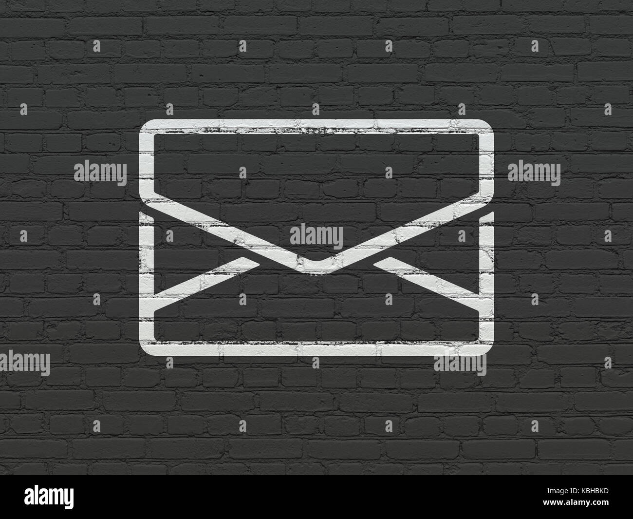 Business concept: Email on wall background Stock Photo - Alamy
