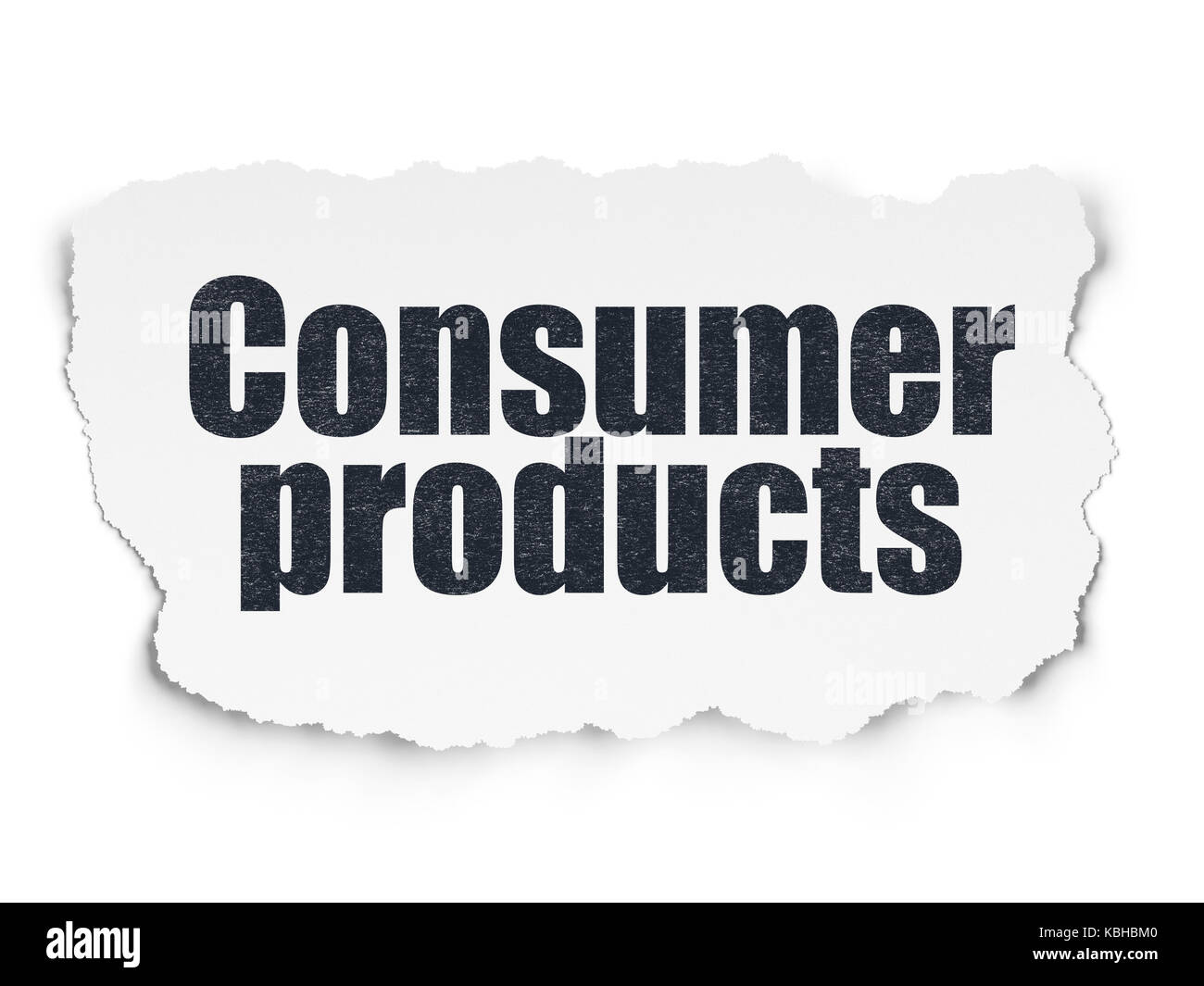 Finance concept: Consumer Products on Torn Paper background Stock Photo ...