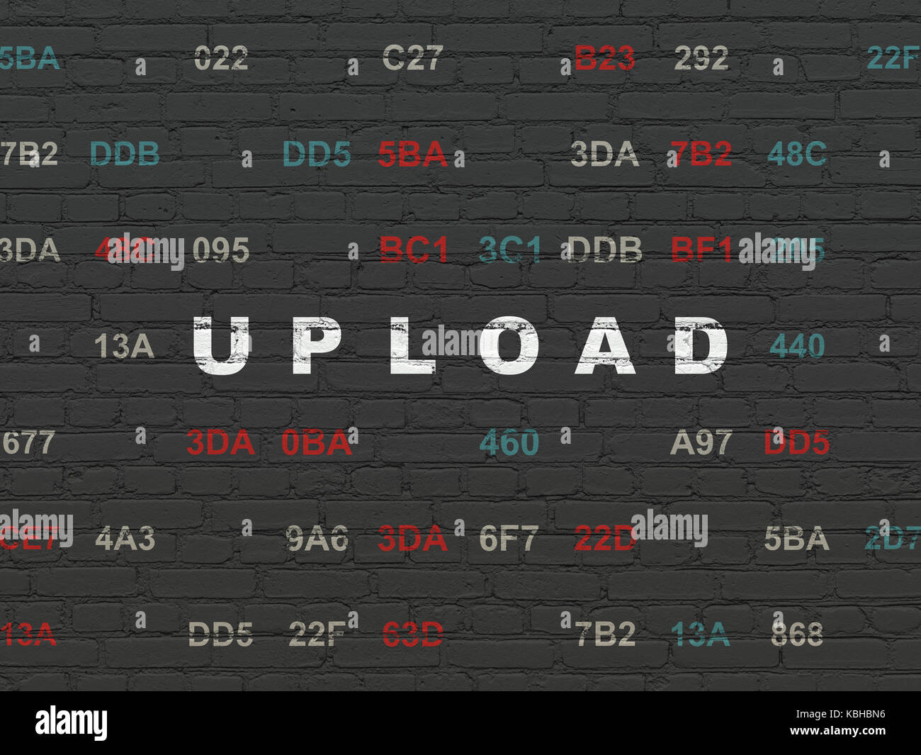Web design concept: Upload on wall background Stock Photo - Alamy