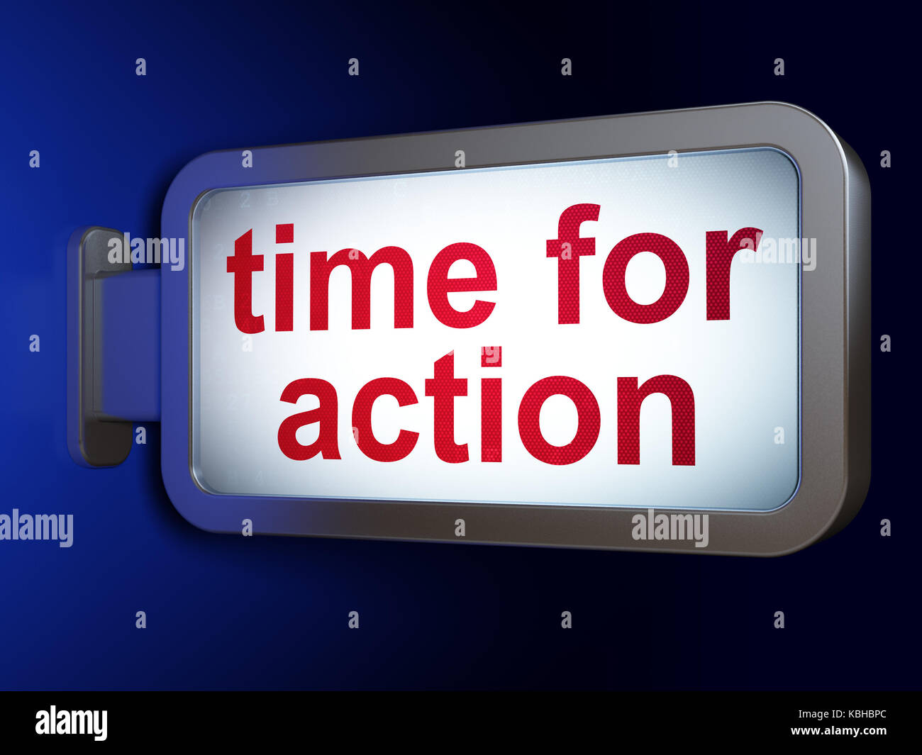 Timeline concept: Time for Action on billboard background Stock Photo ...