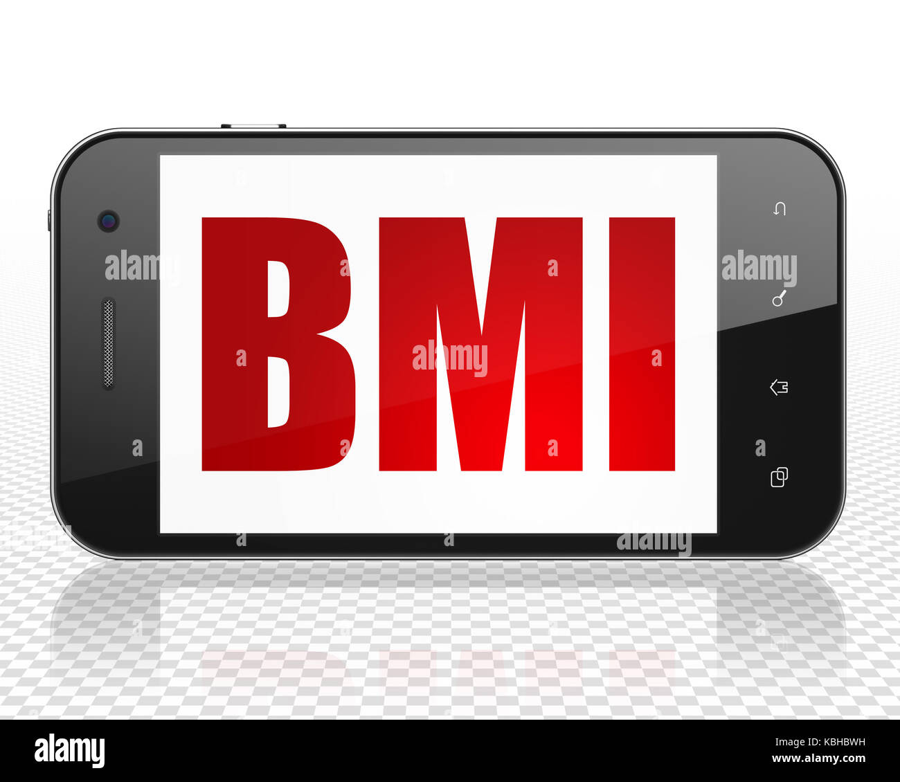 Medicine concept: Smartphone with BMI on display Stock Photo - Alamy