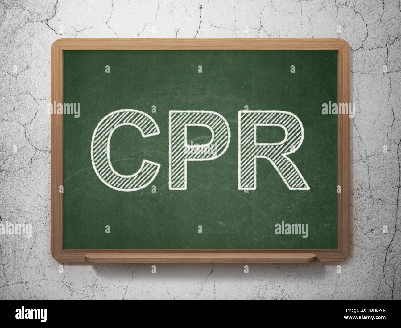Medicine concept: CPR on chalkboard background Stock Photo - Alamy