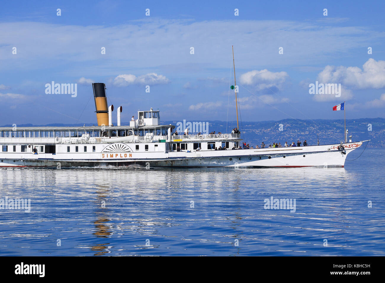 Evian les bains sailing boat hi-res stock photography and images - Alamy
