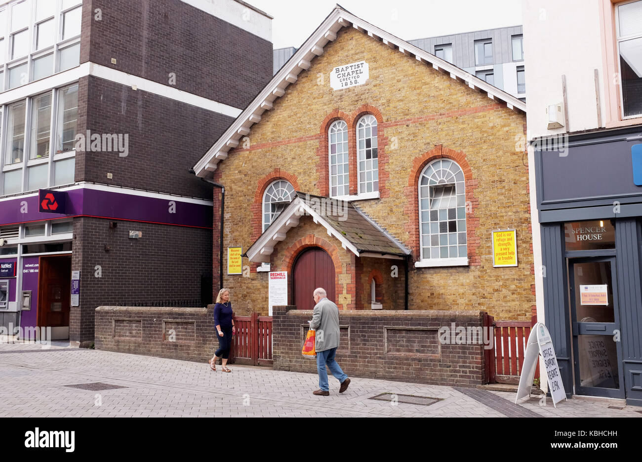 Baptist Chapel church and hall in Redhill Surrey UK Stock Photo - Alamy