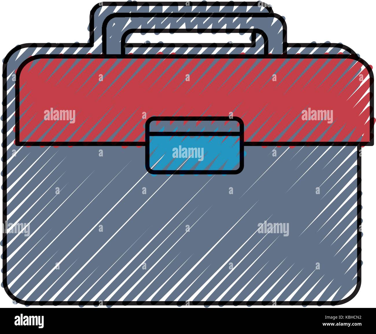 colored folder file doodle over white background vector illustration ...