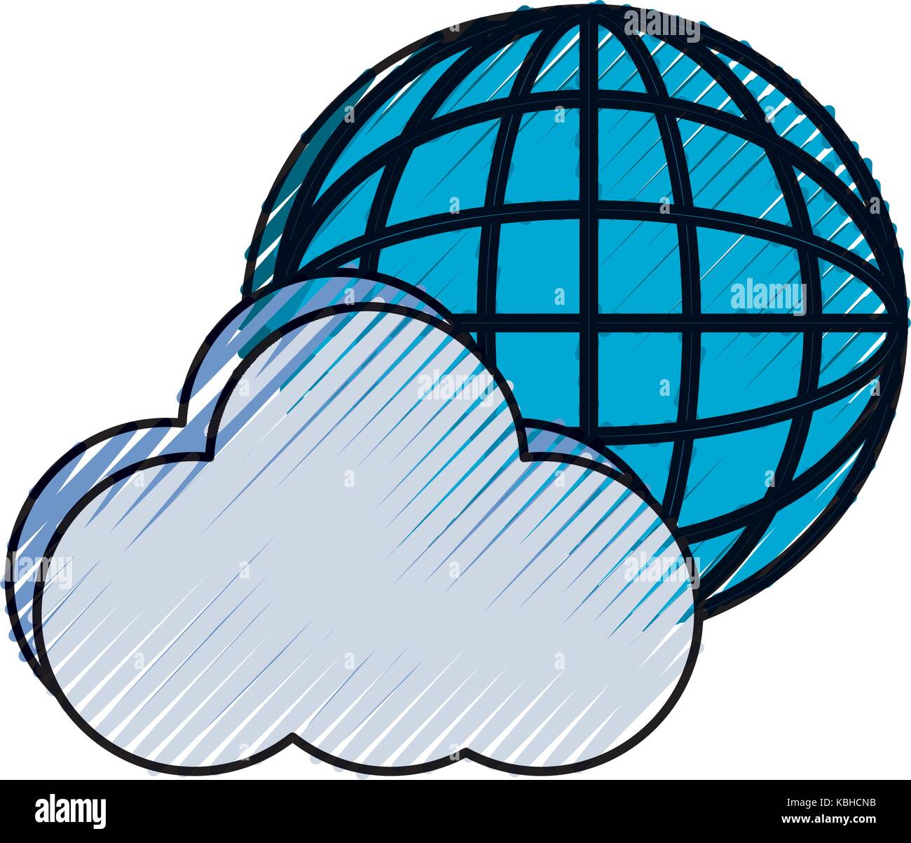 colored cloud over white background vector illustration Stock Vector ...