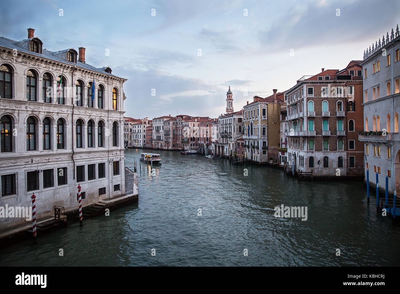 Beautiful view of the night Grand Canal from the Rialto Bridge ,Venice ...