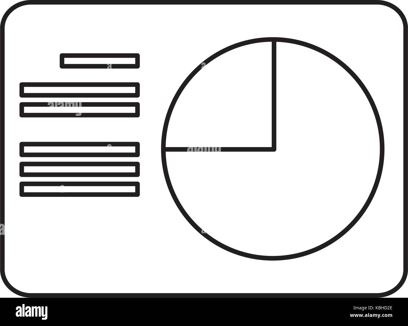 uncolored statistic graphic over white background vector illustration ...