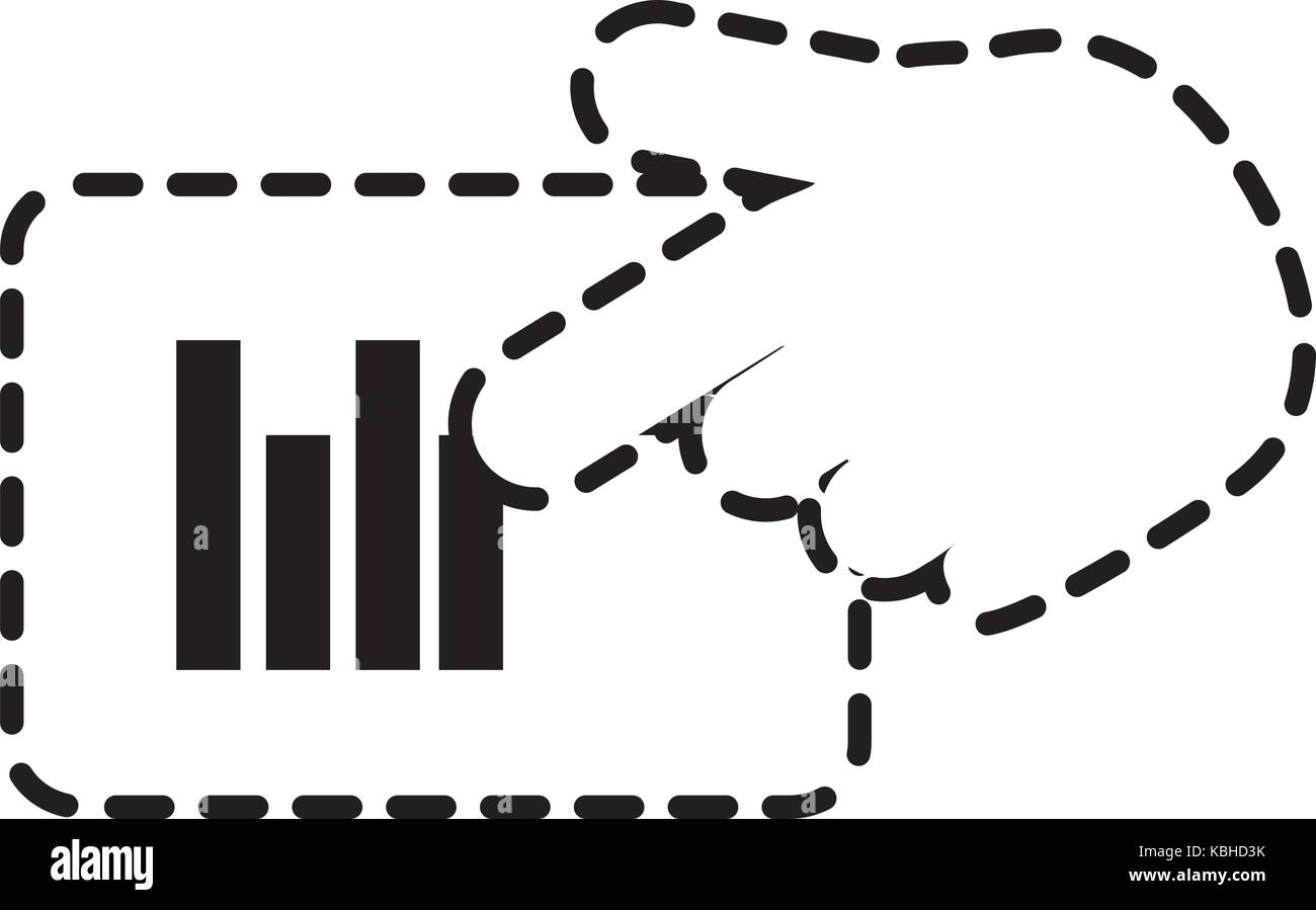 report document with statistic graphic icon over white background ...